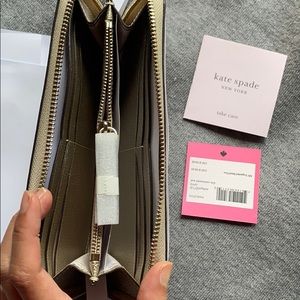 kate spade | Bags | New Kate Spade Long Wallet Gold Leather | Poshmark